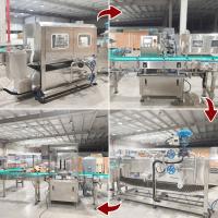 China 380V Fully Automatic Canned Cat Food Production Line with 304 Stainless Steel and PLC Control for 50-200 cans/min for sale