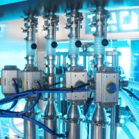 China Entry-Level 4-Head Automatic Tuna Filling Machine SUS304 Stainless Steel PLC Control 20 Bottles/Min for sale