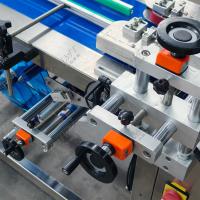 China Automatic Flat Labeling Machine for Food Cans Jars | Bottom Labeler for sale