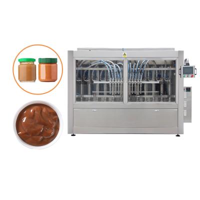 China Npack Automatic 50ml-500ml Multi Head Piston Pump Peanut Paste Filling Machine for sale