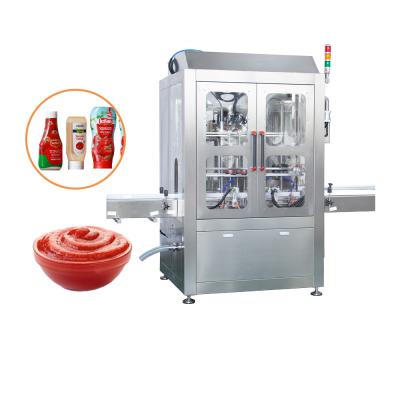China Automatic Piston Pump 50g-500g Chilli Paste Filling Machine For Bottle / Jar for sale