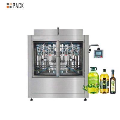 China Npack Automatic Thick Vegetable Bottle Oil Filling Machine Soybean Oil Production Line for sale