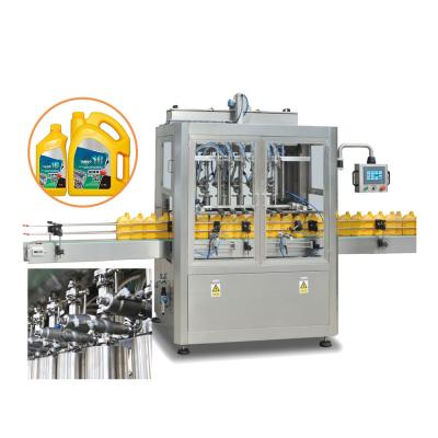 China Automatic Linear Type Piston 5l Jerrycan Engine Oil Filling Capping And Sealing Line for sale