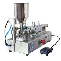 China Semi Automatic Piston Filling Machine For Cosmetics Perfume Paste Jam Sauce Viscous Liquid for sale