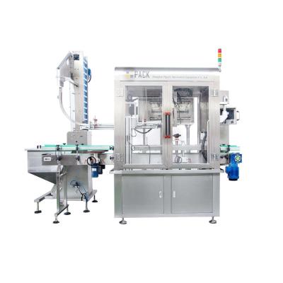 China Automatic High Speed Servo Motor Tracking Capping Machine with Cap Elevator for sale