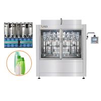 China Automatic Piston Pump Hair Oil Wax Filling Machine With PLC Control for sale