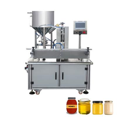 China Npack Automatic Single Nozzle Jam Honey Paste Pump Glass Jar Filling Machine For Jars for sale