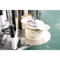 China Npack Shanghai Bilateral Pneumatic Labeling Machine for Front Back Two Sides Labeling for sale