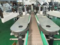 China Npack Double Sides Square Flat Round Bottle Labeling Self Adhesive Sticker Machine for sale