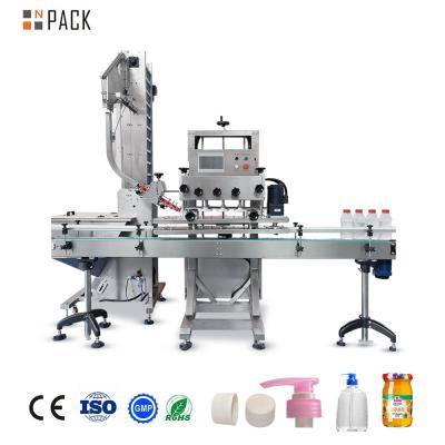 China Cosmetics Automatic Hand Soap Plastic Bottle Capping Machine With Trigger Cap for sale