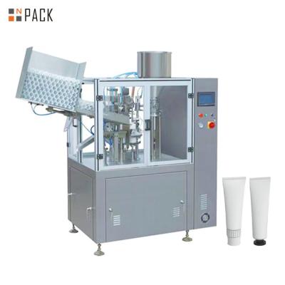 China Rotary Structure Automatic Tube Filling And Sealing Machine For Plastic Aluminum Tubes for sale