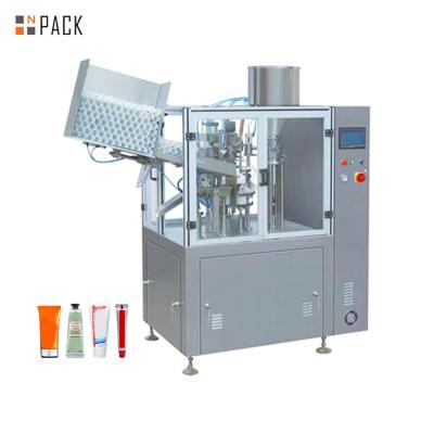 China Automatic Rotating Type Tube Filler And Sealer For Paste / Sauce / Cream / Ointment / Toothpaste for sale