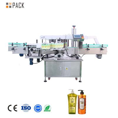 China Automatic Two Sides Shampoo Square Bottle Labelling Machine With PLC Control for sale