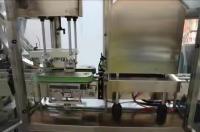 China Automatic PLC Control Metal Tin Cap Sealing Machine with Stainless Steel 304 Construction and 2200-2400 BPH Capacity for sale