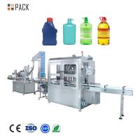 China Automatic 100ml-5000ml Piston Pump Daily Chemical Filling Line Solution For Bottle for sale