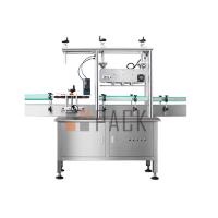 China Automatic High Speed Edible Food Oil Bottles Capping Pressing Machine With PLC Control for sale