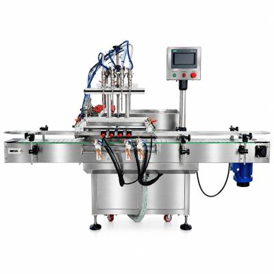 China Automatic 4 Head Bottle Filling Machine Detergent Shampoo Sauce Filler Machine for sale