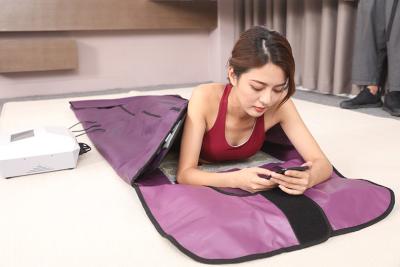 China Commercial Far Infrared Sauna Blanket Fireproof 3 Zone 110-240V for sale
