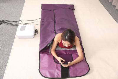 China Fitkang S-106 Waterproof Far Infrared Sauna Blanket with 110-240V Digital 3-Zone Control for sale