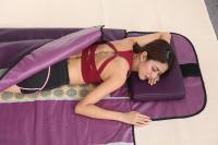 China Commercial Far Infrared Sauna Blanket Fireproof 3 Zone 110-240V for sale