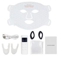 China 110 LED Red Light Therapy Mask with 660nm & 850nm Wavelengths, 30mW/cm² Power Output for Skin Rejuvenation for sale