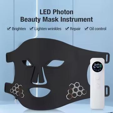 China 4-Color LED Red Light Therapy Mask with Intelligent Controller for Skin Brightening - 10 Minute Treatment, 3kg Weight for sale