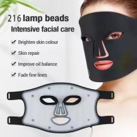 China 216 LED Face Mask with 7 Color Therapy Options and 46 mW/cm² Irradiance for Professional Skin Treatment for sale