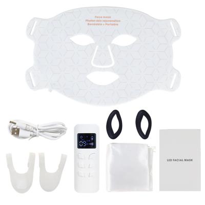 China 1:2 Ratio 660nm 850nm Red Light Therapy Face Mask with 110 LEDs and 46 mW/cm² Irradiance for sale