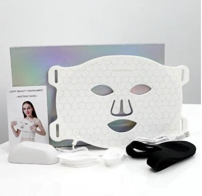 China Red Light Therapy Mask 110 LEDs 660nm 850nm FDA Approved Skin Restoration Facial Device for sale