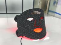 China Silicone Near Infrared LED Face Mask 660nm 850nm with 240 LEDs and 7 Color Modes for Professional Skin Therapy for sale