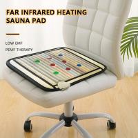 China 80W Far Infrared Heating Pad with 9 Gemstones - 50x50cm Jade Tourmaline Amethyst Mat for Wellness Therapy for sale
