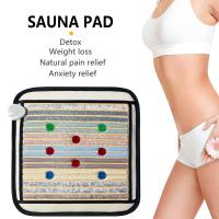China 50x50cm Three Colors Photon Lights PEMF Mat with 80W Power and 9 Gemstones for Wellness Applications for sale