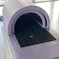 China 3 Zone Far Infrared Sauna Dome with Tourmaline Germanium Stone - 25-90°C Temperature Range, 60 Min Timer for Home Spa for sale