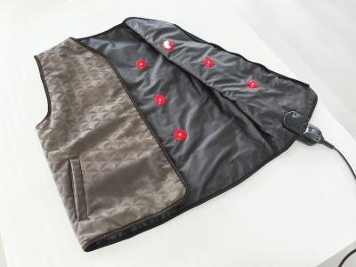 China Far Infrared Photon Light Waistcoat 12pcs 660nm Red Lights Carbon Fiber Heating for Muscle Recovery for sale