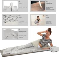 China 3-Zone Carbon Fiber Sauna Blanket 180x180cm with 5-60 Minute Timer and 36,000 Heating Elements for sale