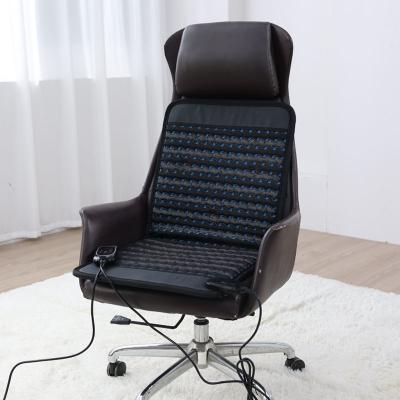 China Blue Polka Dot Embroidered PEMF Chair Cushion 100x50cm 25-80C Body Sauna Mat for sale