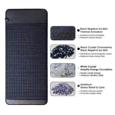 China Custom Blue Polka Dot PEMF Magnetic Therapy Mattress 190x80cm for Muscle Fatigue Relief for sale
