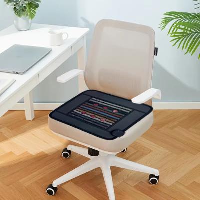 China 50x50cm Black PEMF Far-Infrared Seat Cushion with 660nm Photon Lights and Negative Ion Balls for sale