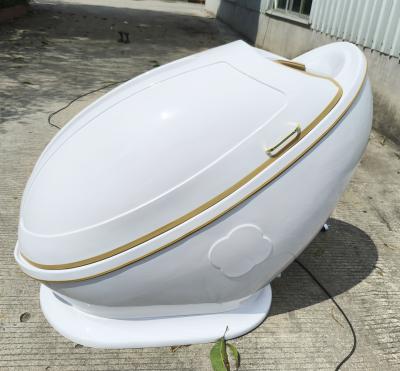 China Single Person Steam Hydrotherapy Capsule with White Acrylic Construction - 30% Lighter & 16x Impact Resistance for sale