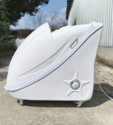 China Steam Hydrotherapy Capsule with Ozone Sterilization & MP3 Audio - 140×74×130 cm Medical-Grade Acrylic Design for sale