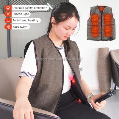 China Fitkang Far Infrared Sauna Vest 12PCS 660nm Photon Lights 1 Heating Zone 25-80°C Full Body Relaxation for sale