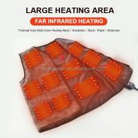China Fitkang Far Infrared Sauna Vest 12PCS 660nm Photon Lights 1 Heating Zone 25-80°C Full Body Relax for sale