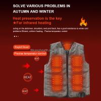 China Fitkang FIR Sauna Vest 12 Photon Lights Upper Body Pain Relief 53x65x42cm 1 Heating Zone for sale