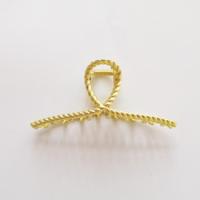 China Rose Gold Geometric Hair Claw Clip 12x6x5cm Big Metal Hair Holder for Long Hair for sale