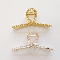 China Large Metal Butterfly Hair Claw Clip Gold Fashion Adult Grab Clip 11.5x4x5cm for sale