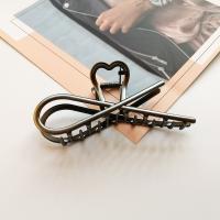China Wholesale Fashion Fish Bone Shape Hair Claw Clip Alloy 11.5cm 51g Women Gold Metal Shark Hair Grips for sale