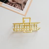 China Large Gold Alloy Hair Claw Clip 9cm Hollow Shark Design Simple Elegant Women Accessories for sale