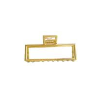 China Large Gold Alloy Hair Claw Clip 9cm Hollow Shark Design Simple Elegant Women Accessories for sale