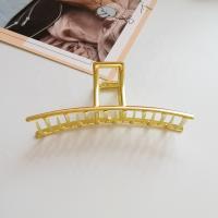 China 12cm 5 Inch Metal Shark Hair Claw Clip Hollow Retro Alloy Hair Accessories for Women for sale
