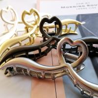 China Matte Black Large Shark Hair Claw Clip 11.5cm Alloy Metal Hair Claw for Women 36g for sale